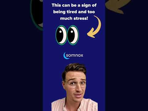 Does your eyelid twitch like this? 👀 here's why #sleep #stressrelief #somnox