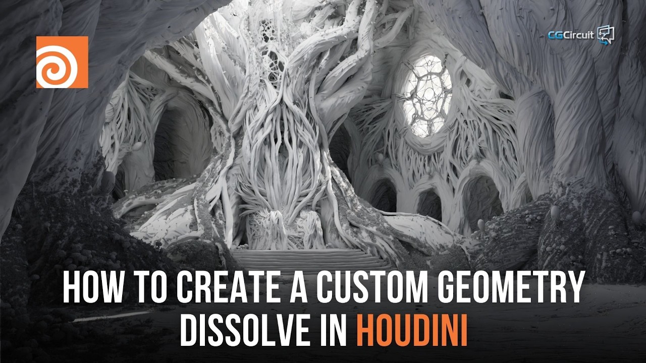 [FREE TUTORIAL] How to Create a Custom Geometry Dissolve in Houdini | VFX Tutorial with Ali Al-Tobi