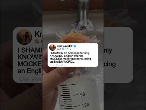 I SHAMED an American for only KNOWING English after he MOCKED me for mispronouncing an EnglishWORD..