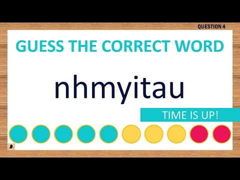 [Scrambled Word Game] Can You Unscramble These Words? 8 Letters