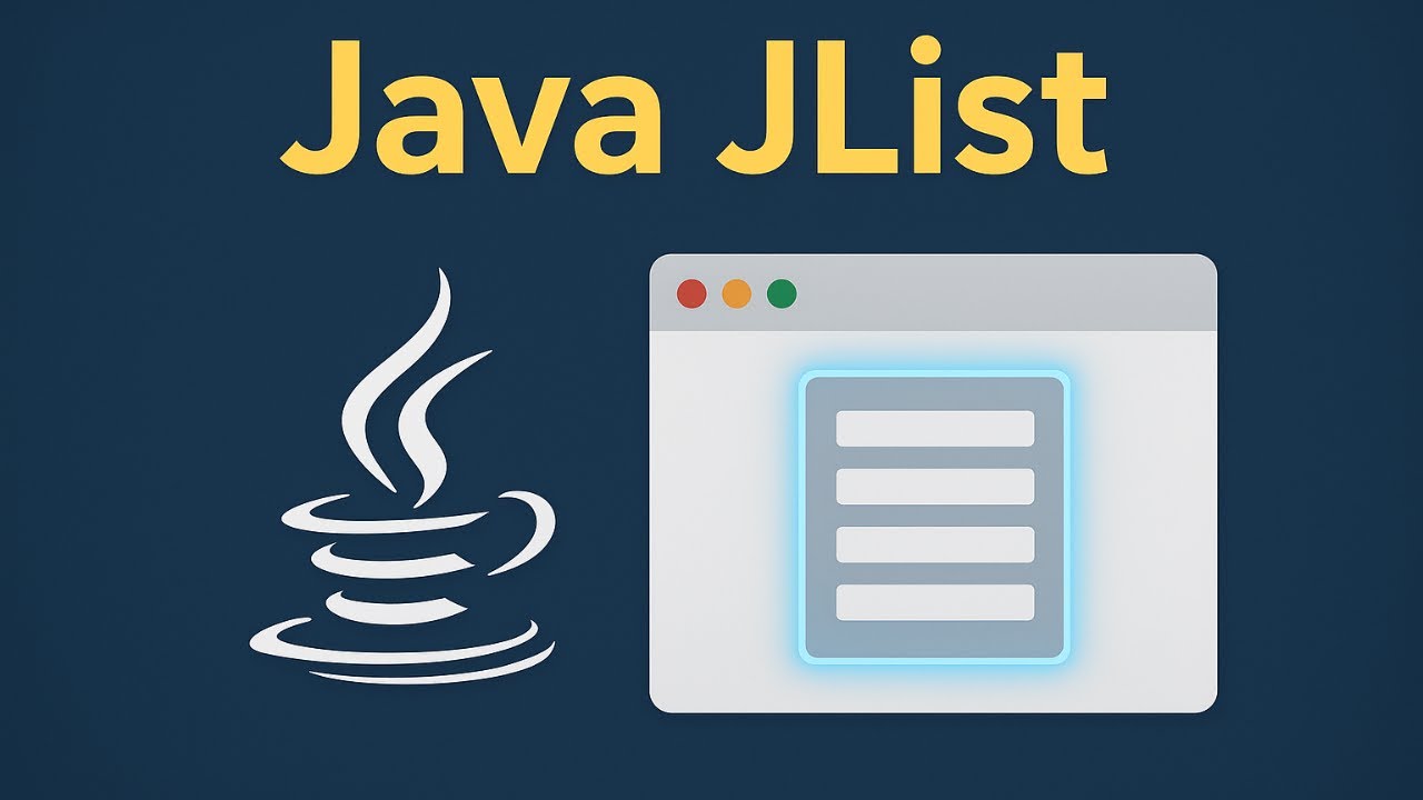 Java GUI: How to use JList in Java Swing | #7