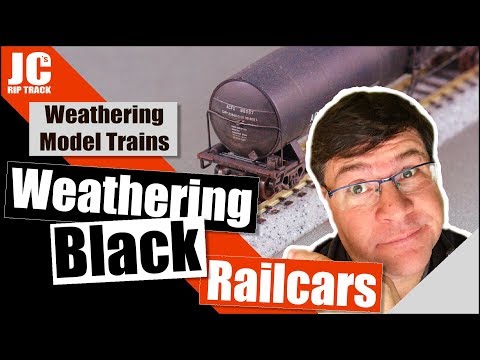 The Secret to Weathering Black Railcars