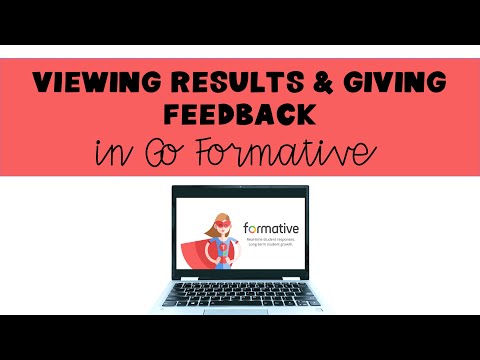Viewing Results & Giving Feedback in Go Formative