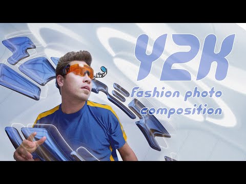 Y2K Fashion Photo Comp (Photoshop) #y2k #cyber #fashion #photoshop