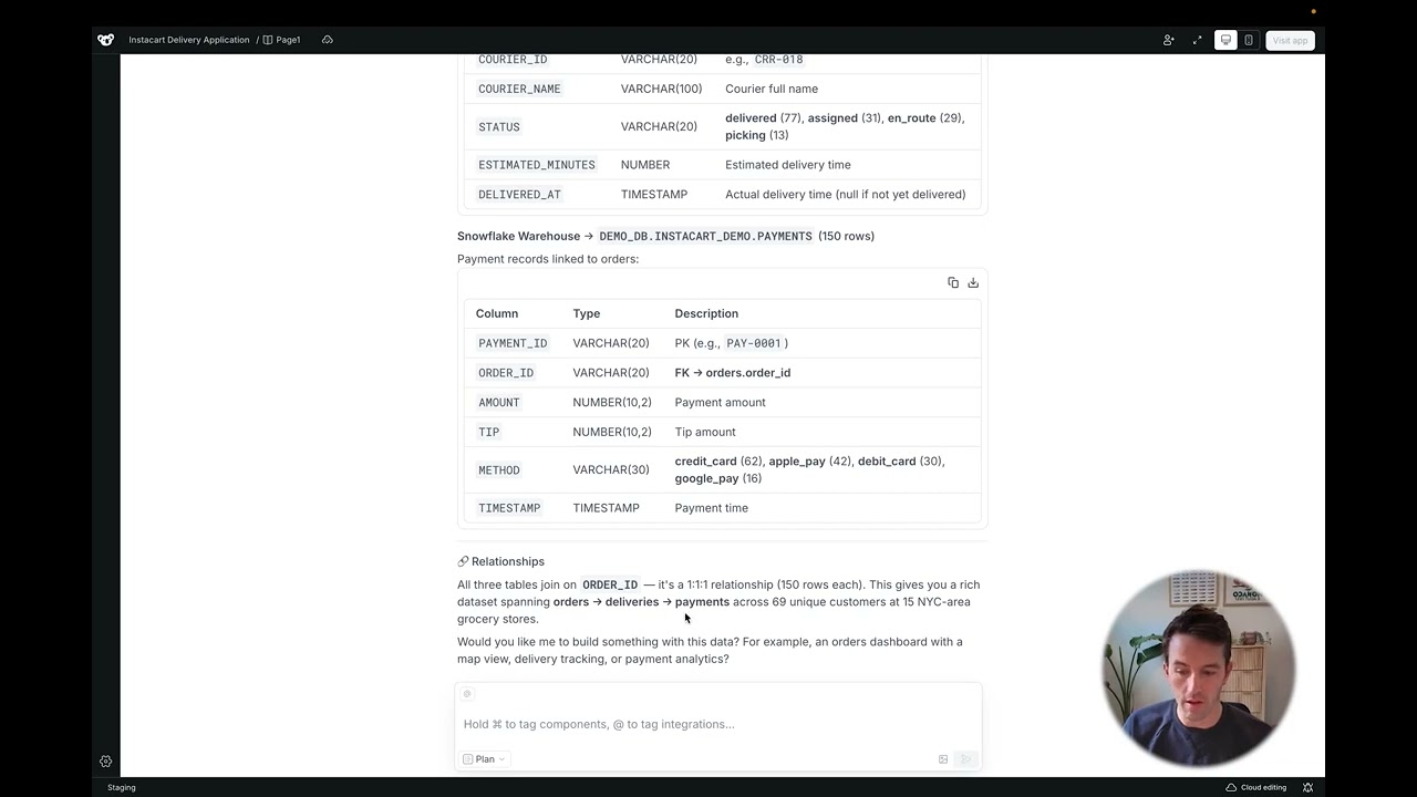 Build Internal Snowflake Apps with AI | Superblocks Demo