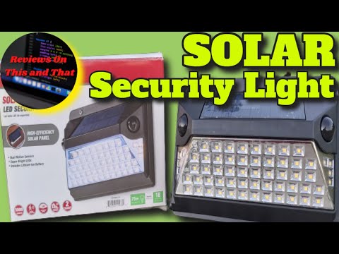 HyperTough Solar LED Security Light Review | Walmart