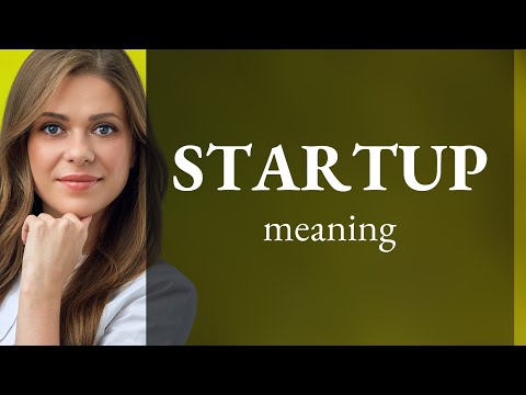 Startup • definition of STARTUP