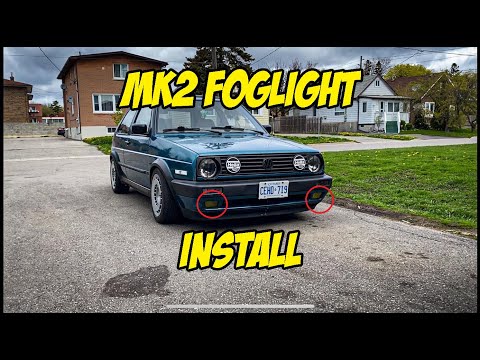 Volkswagen Golf MK2 Build Episode 12: Foglight Install