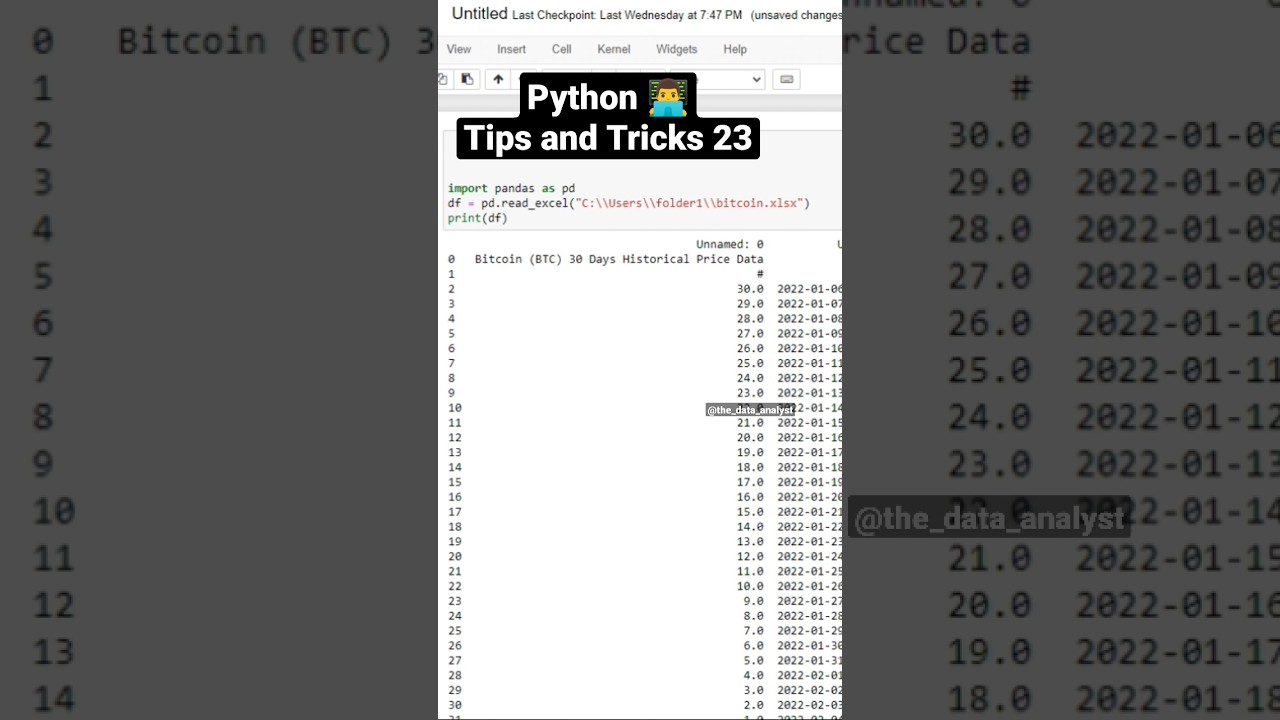 Python tips and tricks 23 |Data Analyst |#python #programming  #shortsvideo #shorts #reels #viral