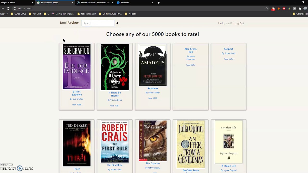 CS50 Web Project #1 [BookReview]