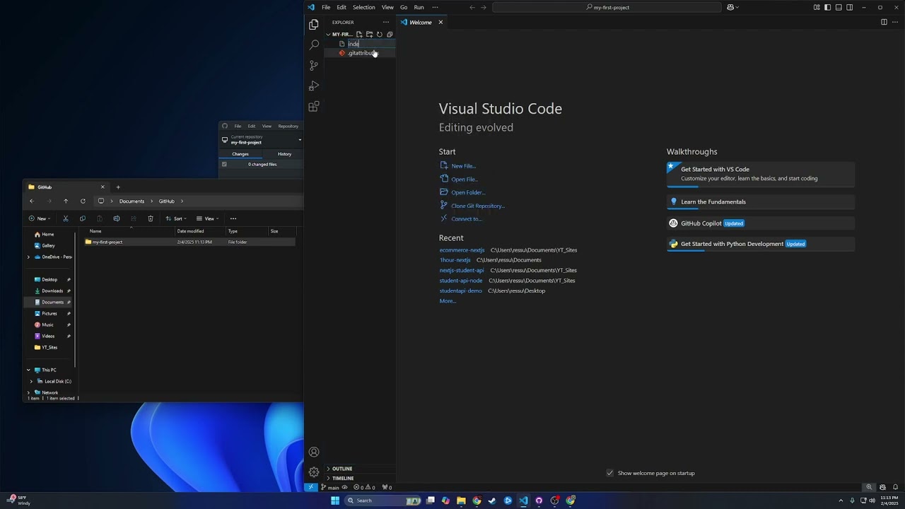 How to create, connect, and upload using GitHub Desktop