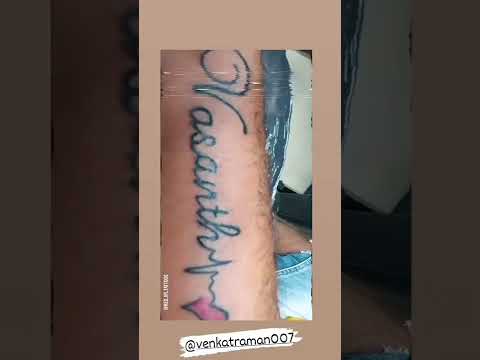 VASANTH NAME TATTOO 😍|| DREAM TATTOO|| CONTACT RED VR TATTOOS|| 9087942790 || #redvrtattoos