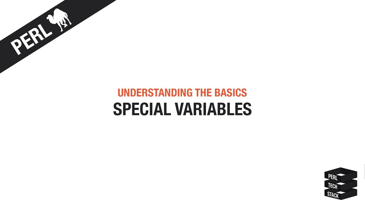 Perl Basics #17: Special Variables