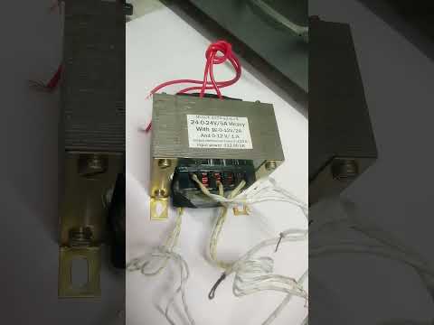 24-0-24V/5A Heavy with 12-0-12V/2A,0-12V/1A/CC Copper/Stack/3/2". Less No load Current.