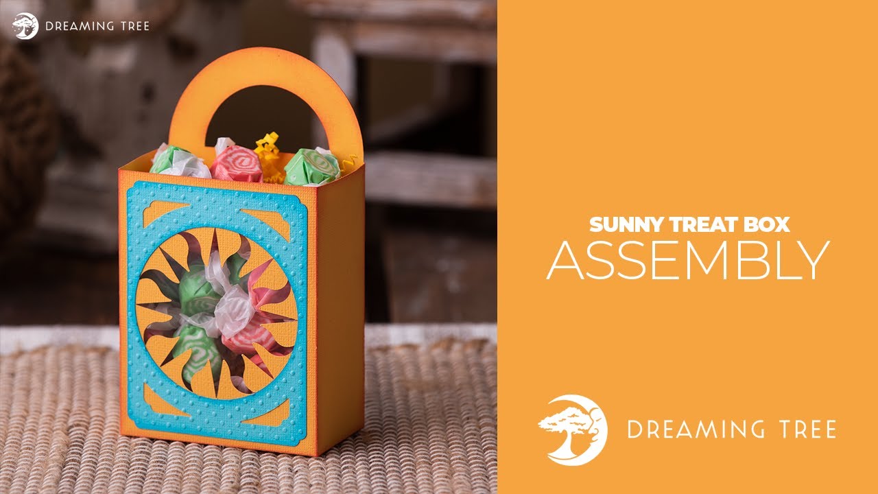 SVG File - Sunny Treat Box - Assembly Tutorial (For Cricut, Silhouette, and ScanNCut)