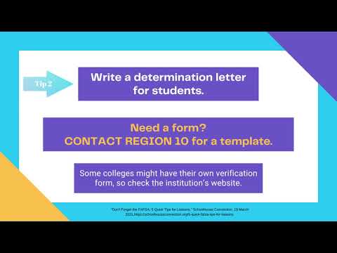 FAFSA Tips for Unaccompanied Homeless Youth