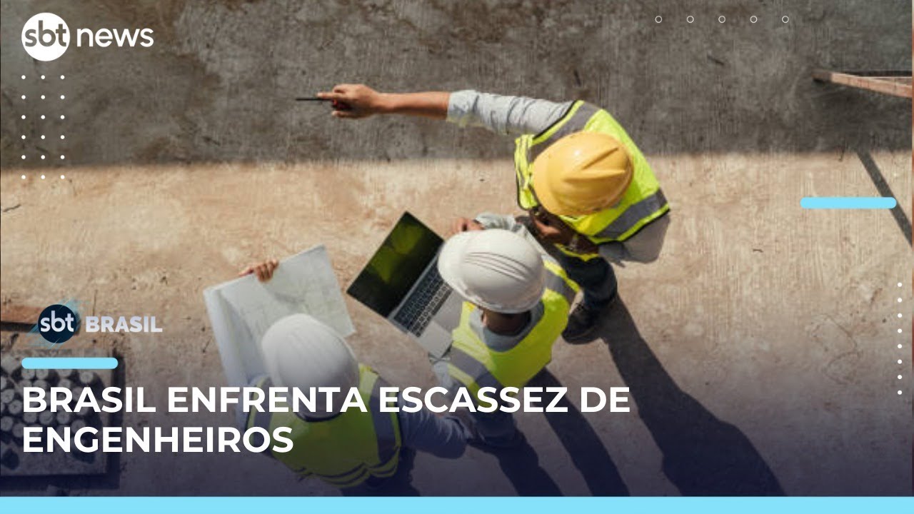 Brasil lida com escassez de engenheiros; mercado precisa de 76 mil profissionais| #SBTBrasil