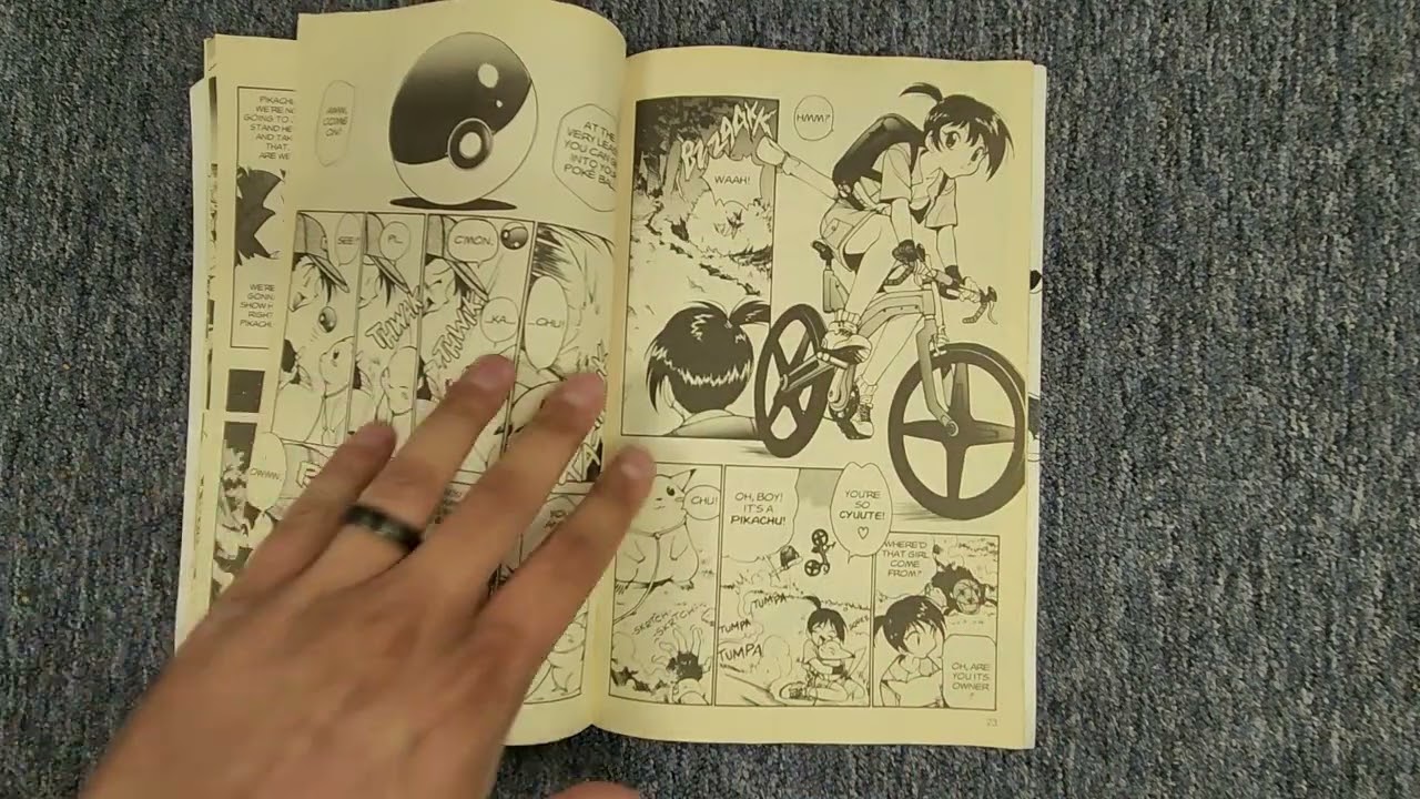 Pokemon The Electric Tale of Pikachu Number 1. Viz Comics. Comic book Flip through ASMR