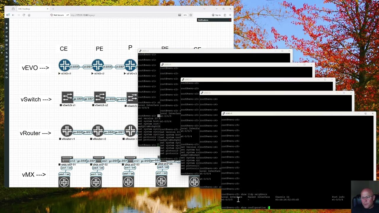 basic evpn vxlan using juniper vjunos evolved