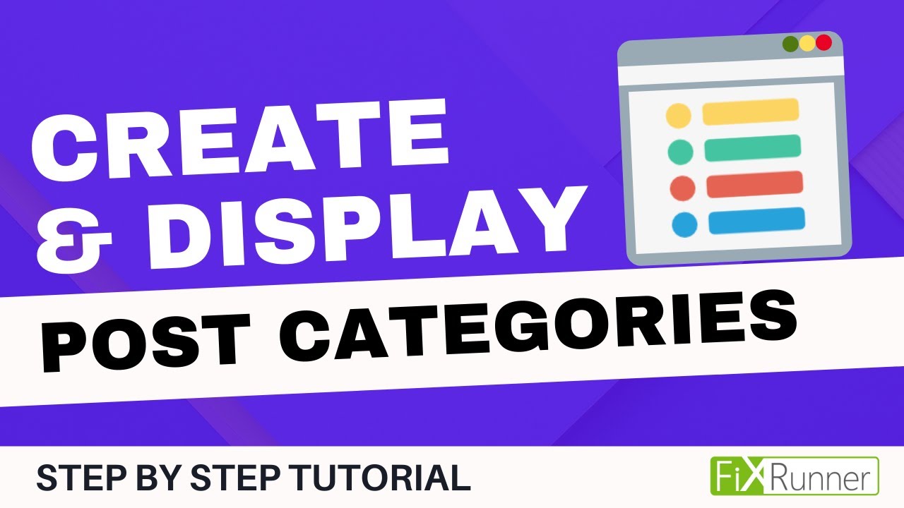 How To Create And Display Post Categories In WordPress
