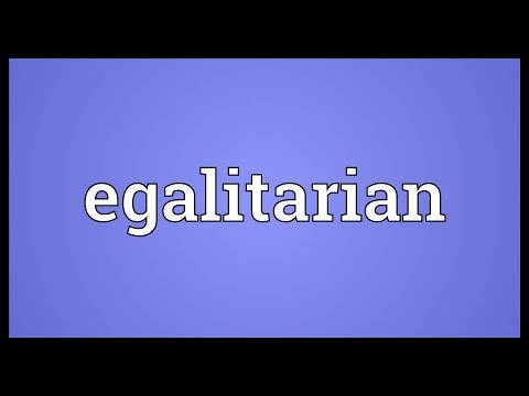 Egalitarian Meaning