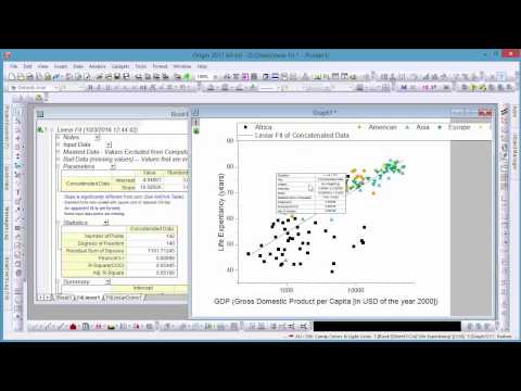 Overview of Analysis in Origin Video Lecture - Origin Tutorials for ...
