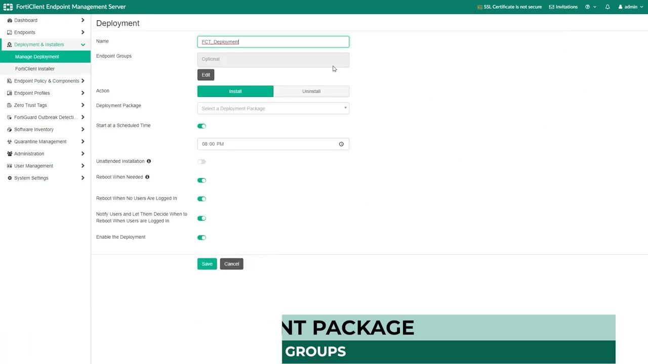 How to Remotely Update FortiClient Software on Endpoints from EMS