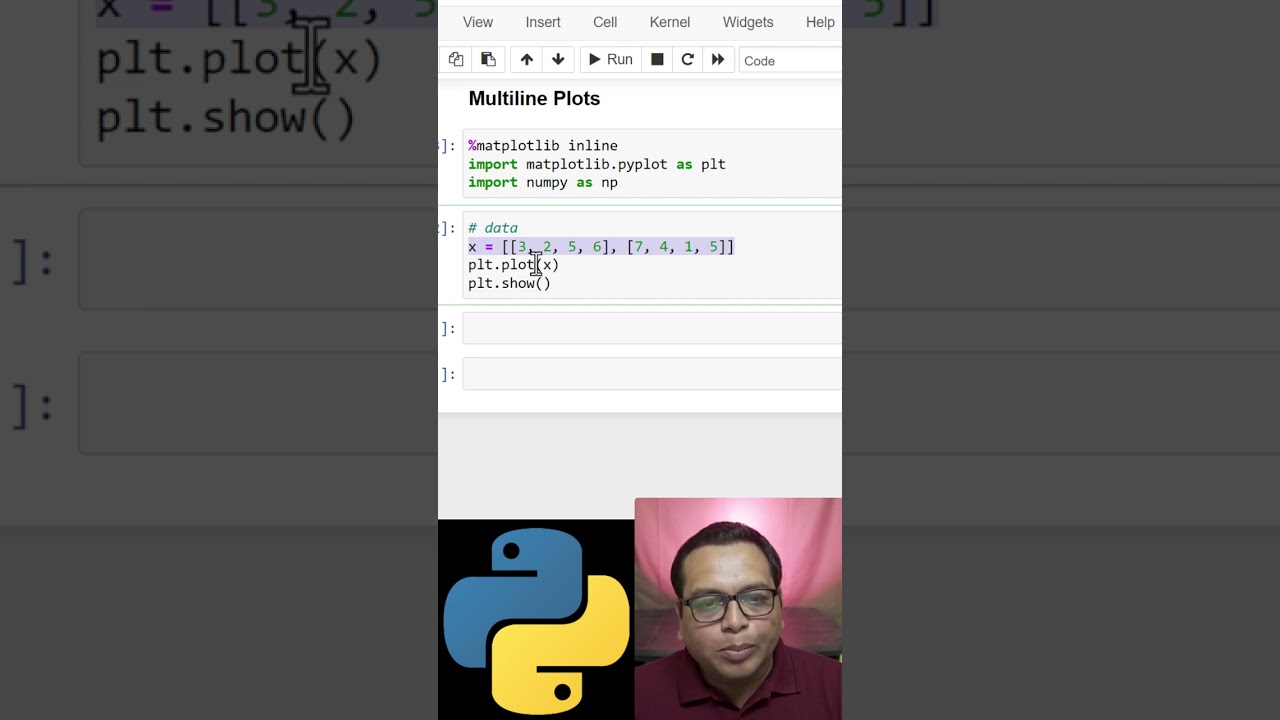 Python Matplotlib | Multiline Plots with Lists #shorts