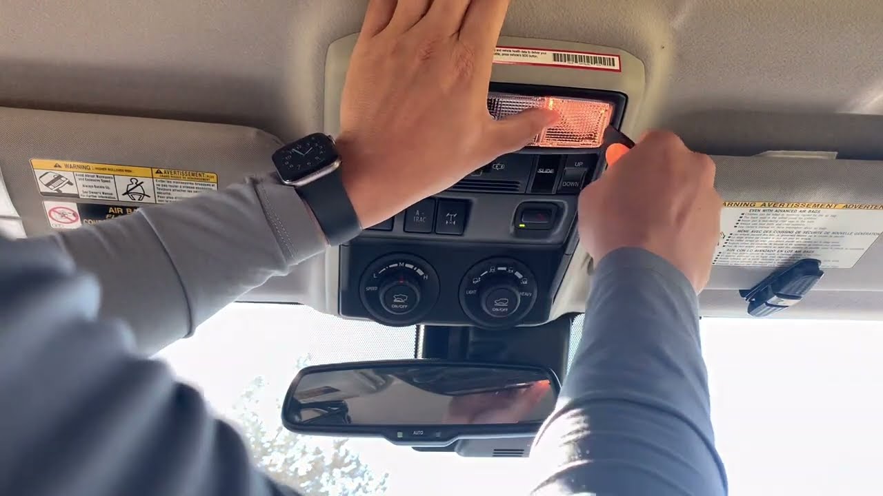 5th Gen Toyota 4Runner Map Dome Light LED (Bulb Replacement) Tutorial - Lasfit