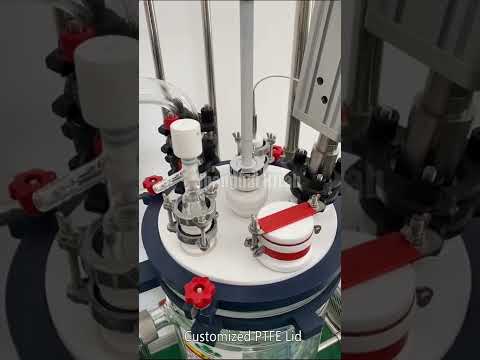 Lab Scale Benchtop Chemical Synthesis Jacketed Double Layer Glass ...