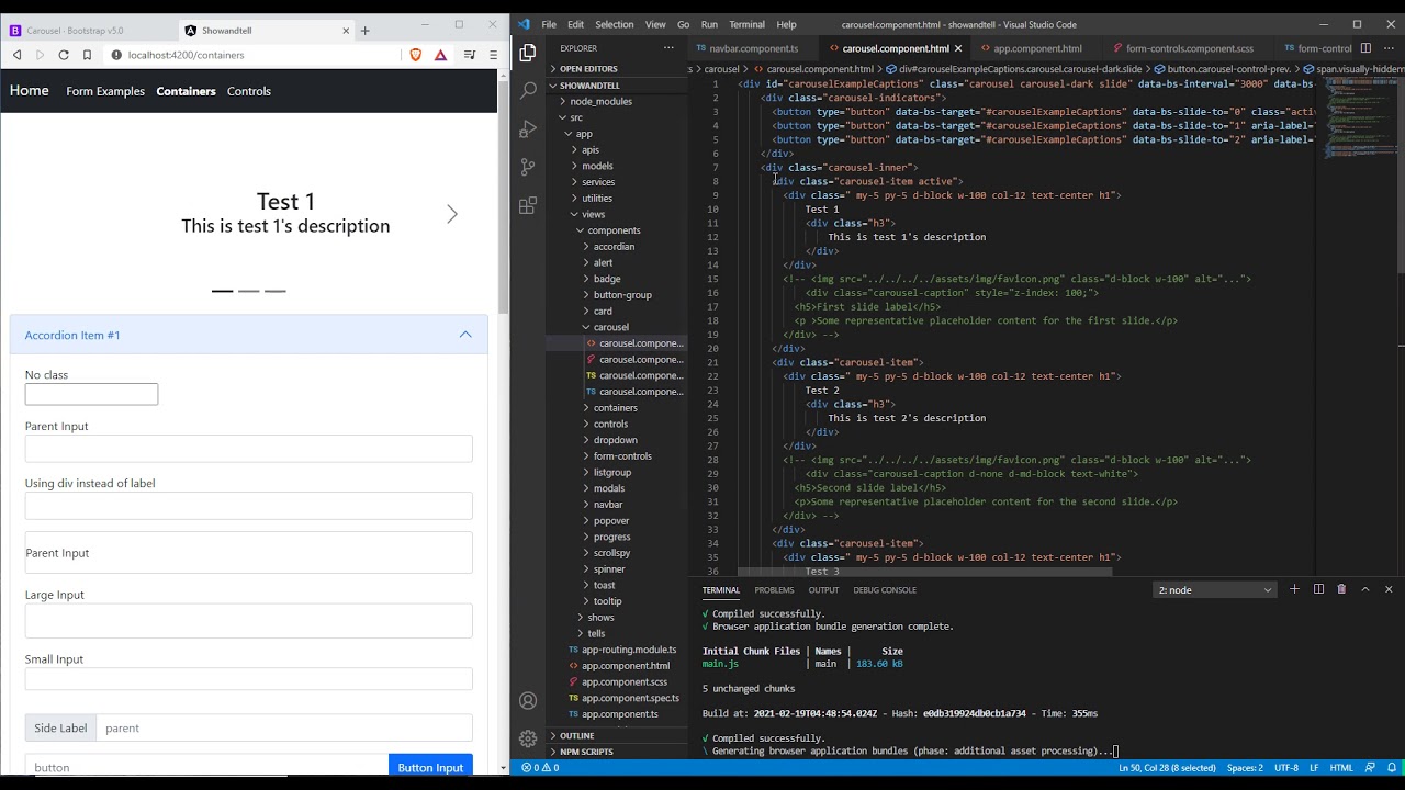 #5 Bootstrap 5 Carousel Control