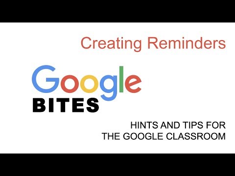 Google Bites – Creating Reminders in Calendar and Keep – eLearning@Aquinas