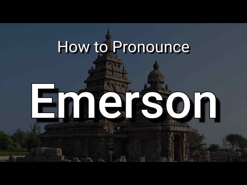 Emerson - Pronunciation and Meaning