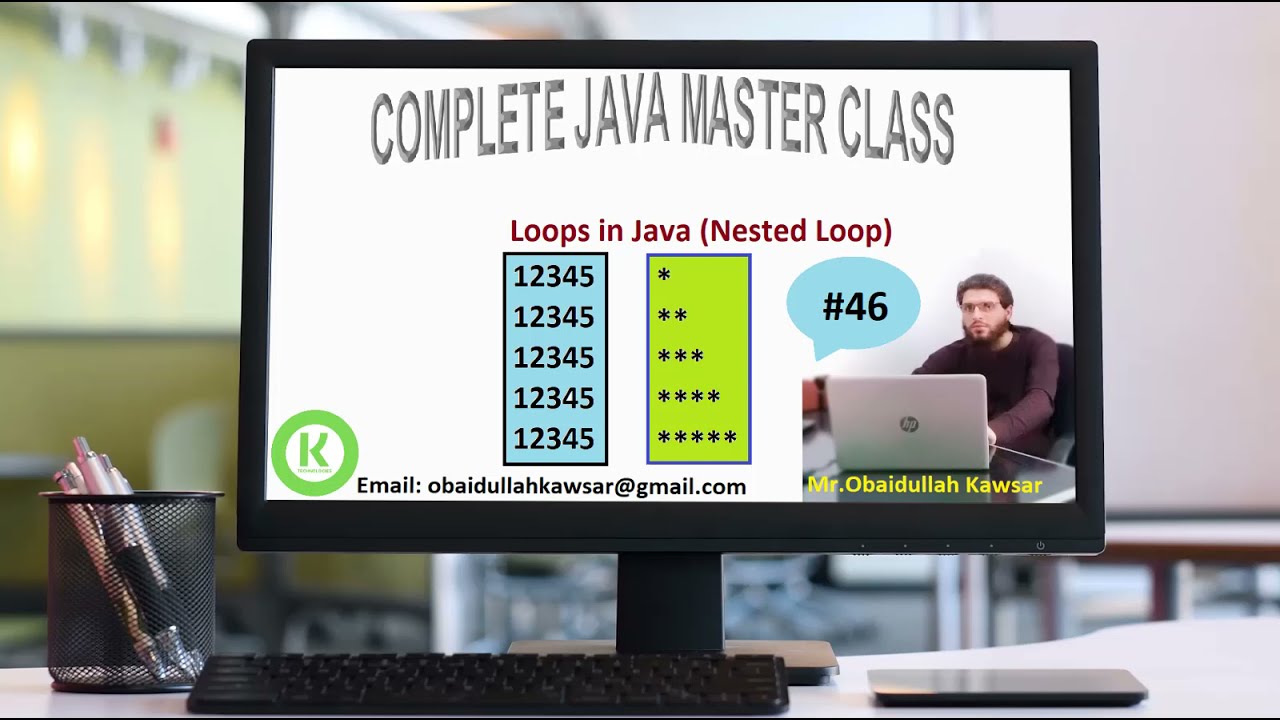 Session46  Loops  - Java Nested Loop - Pashto