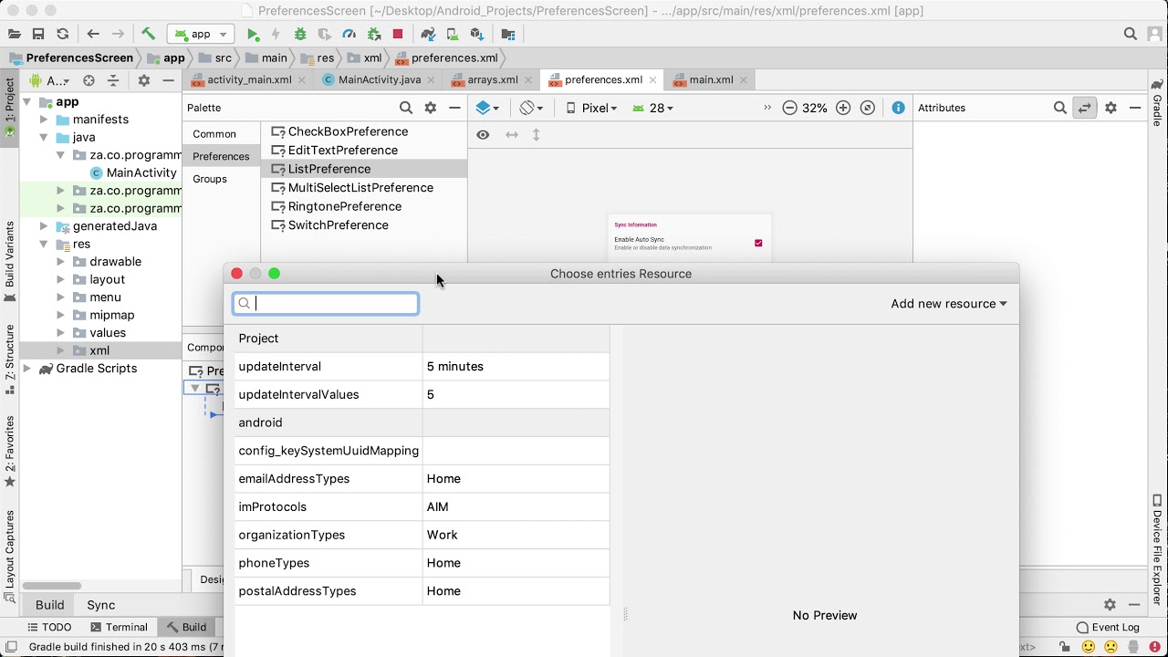 36. Settings Screen - Shared Preferences (AS 3.3)