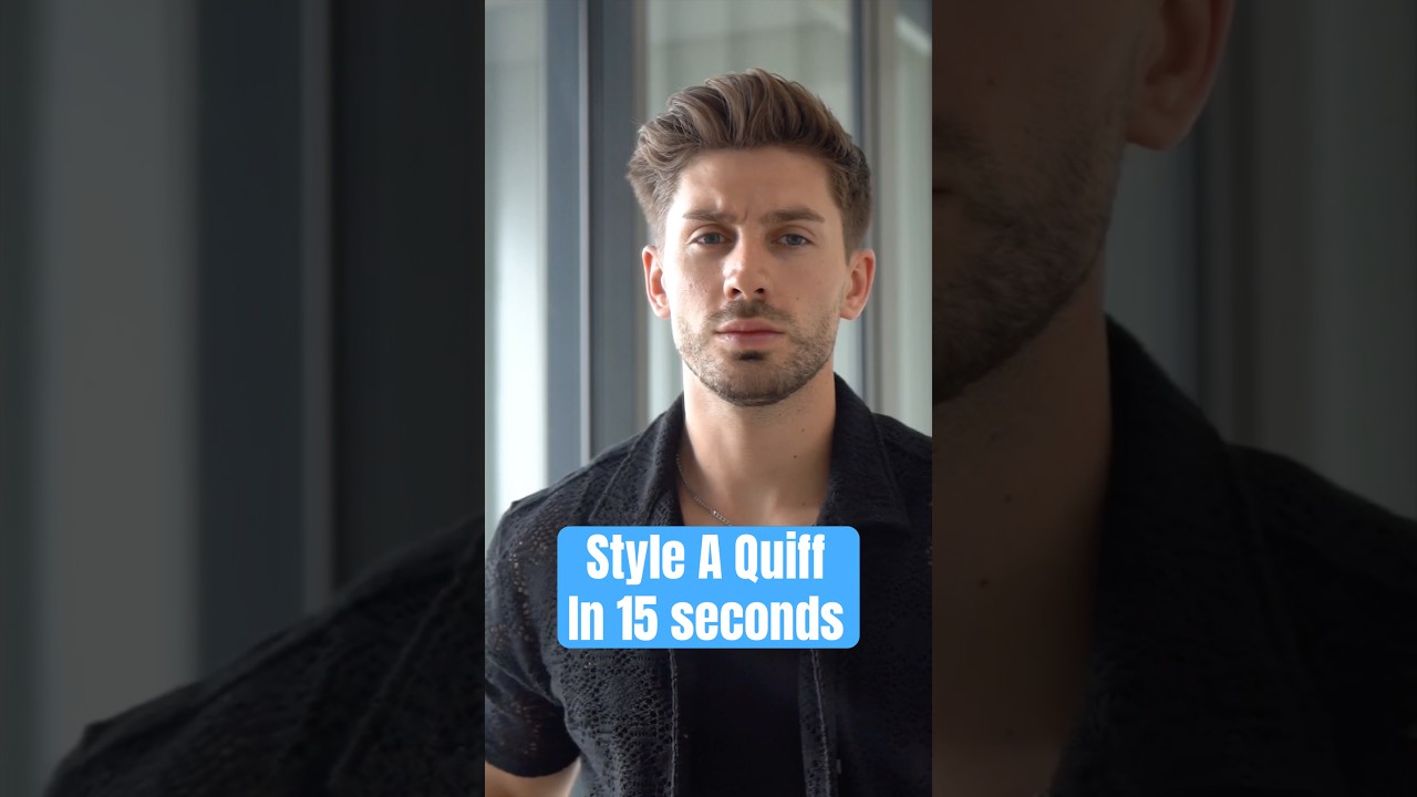 How To Style A Quiff in 15 seconds! #quiff #menshair