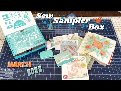 March 2022 Sew Sampler Box with Bright Side Quilt Block #12