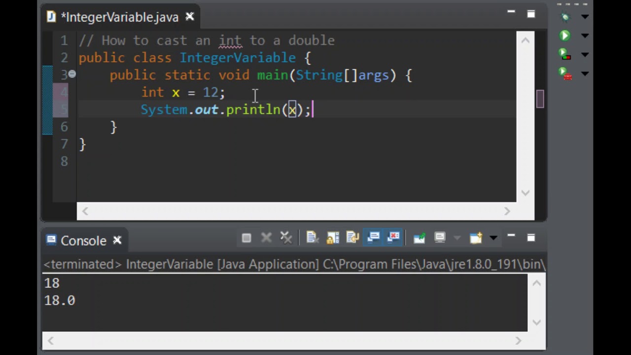 Java Casting: int to double