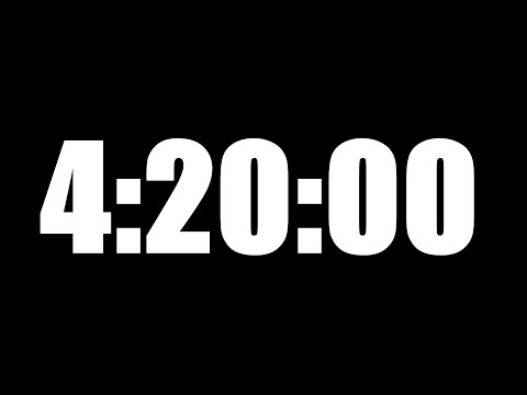4 HOUR 20 MINUTE TIMER • 260 MINUTE COUNTDOWN TIMER ⏰ LOUD ALARM ⏰