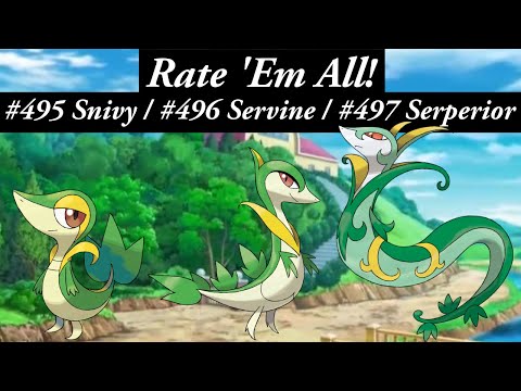 Are SNIVY & SERPERIOR the BEST Unova Starters? RATE 'EM ALL! Ep 495-497!