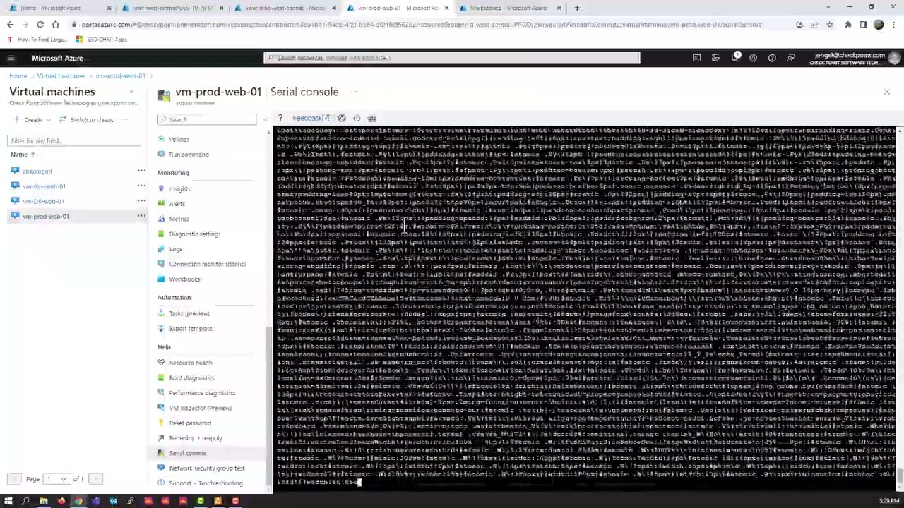 CloudGuard Network Security for Azure Virtual WAN - Securing traffic between VNets