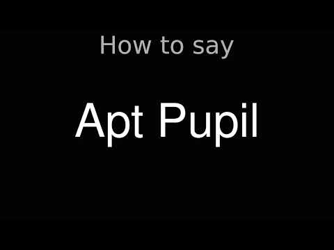 How to Pronounce correctly Apt Pupil (Movie)