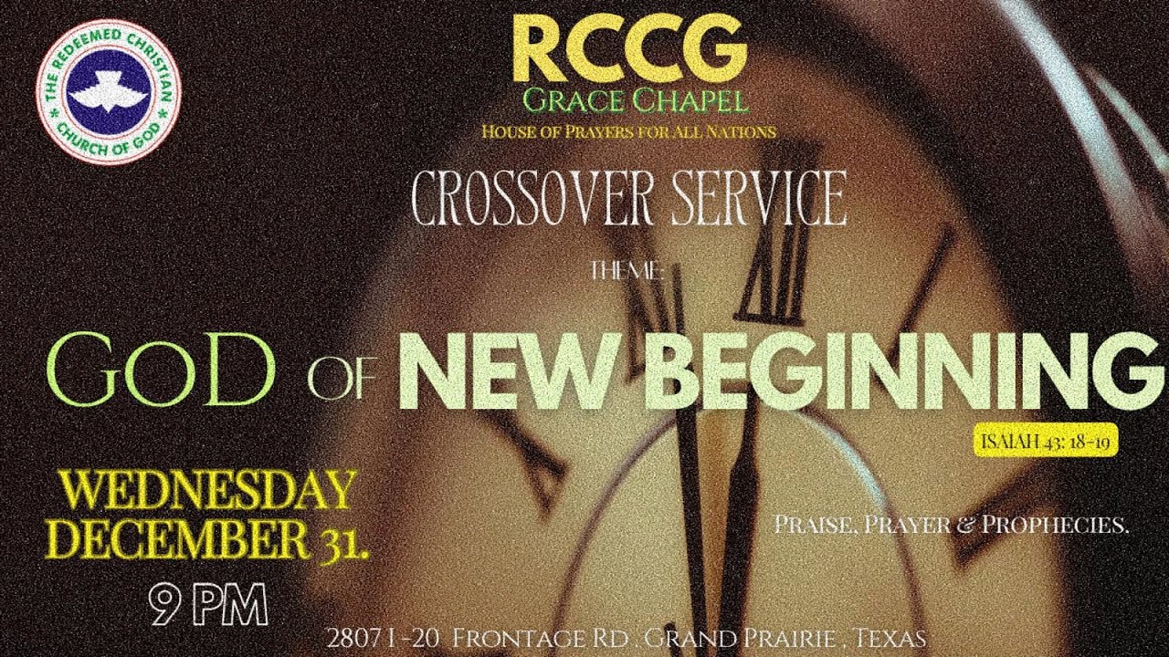 God of New Beginnings | Live Stream | Crossover Service | December 31st, 2025 at 9:00 pm