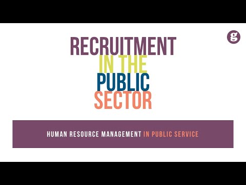 Recruitment in the Public Sector