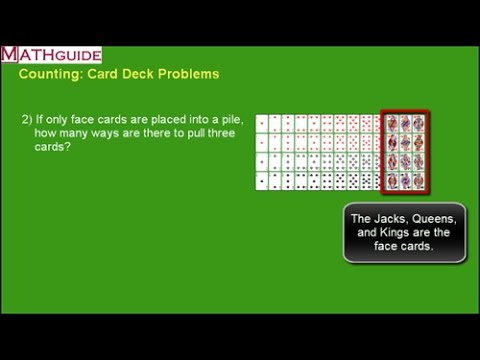 Counting: Card Deck Problems