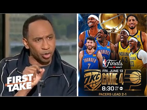 FIRST TAKE | Stephen A. bold predict NBA Finals Game 4: Thunder at Pacers: "Winner will win series?"