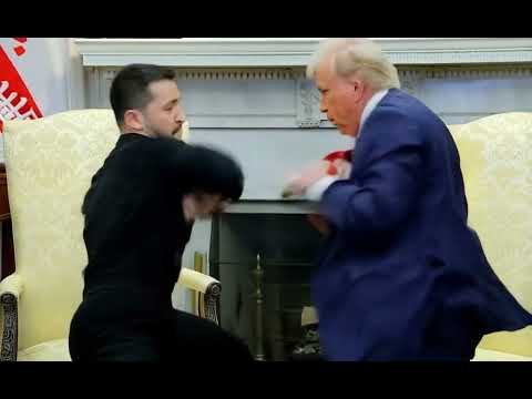 TRUMP VS ZELENSKY AI FIGHT VIDEO #shorts