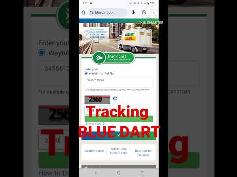 blue dart tracking kaise kare / how to track blue dart / blue dart tracking number