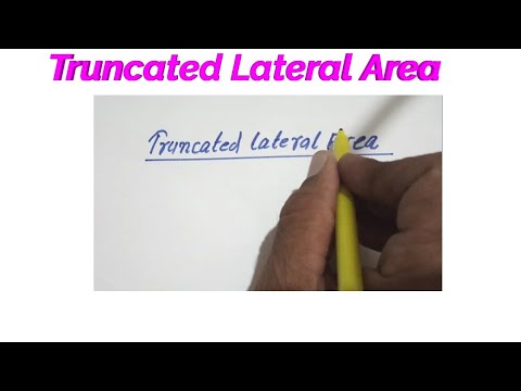 Truncated Lateral Area | Truncated Cone surface Area Calculator | How to Make Truncated of Cone