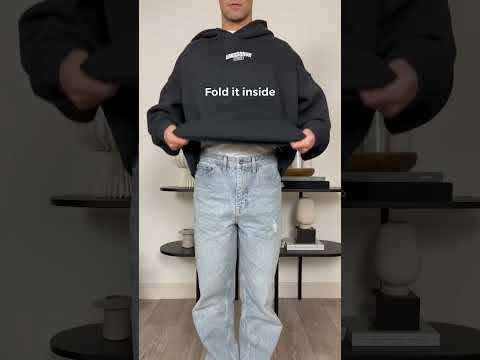 HOW TO TUCK-IN YOUR HOODIE 👕 Save for later #shorts about #menswear & #stylingtips
